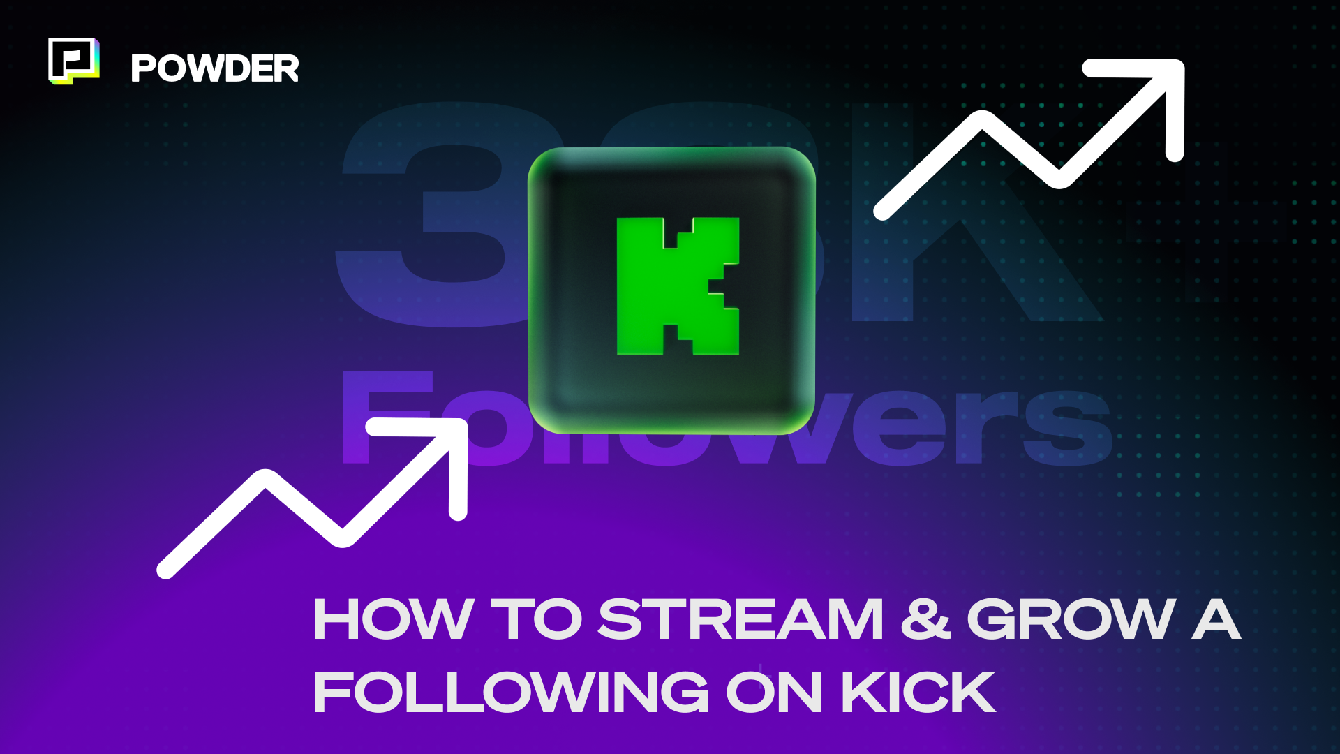 How to Stream & Grow a Following on Kick - Powder